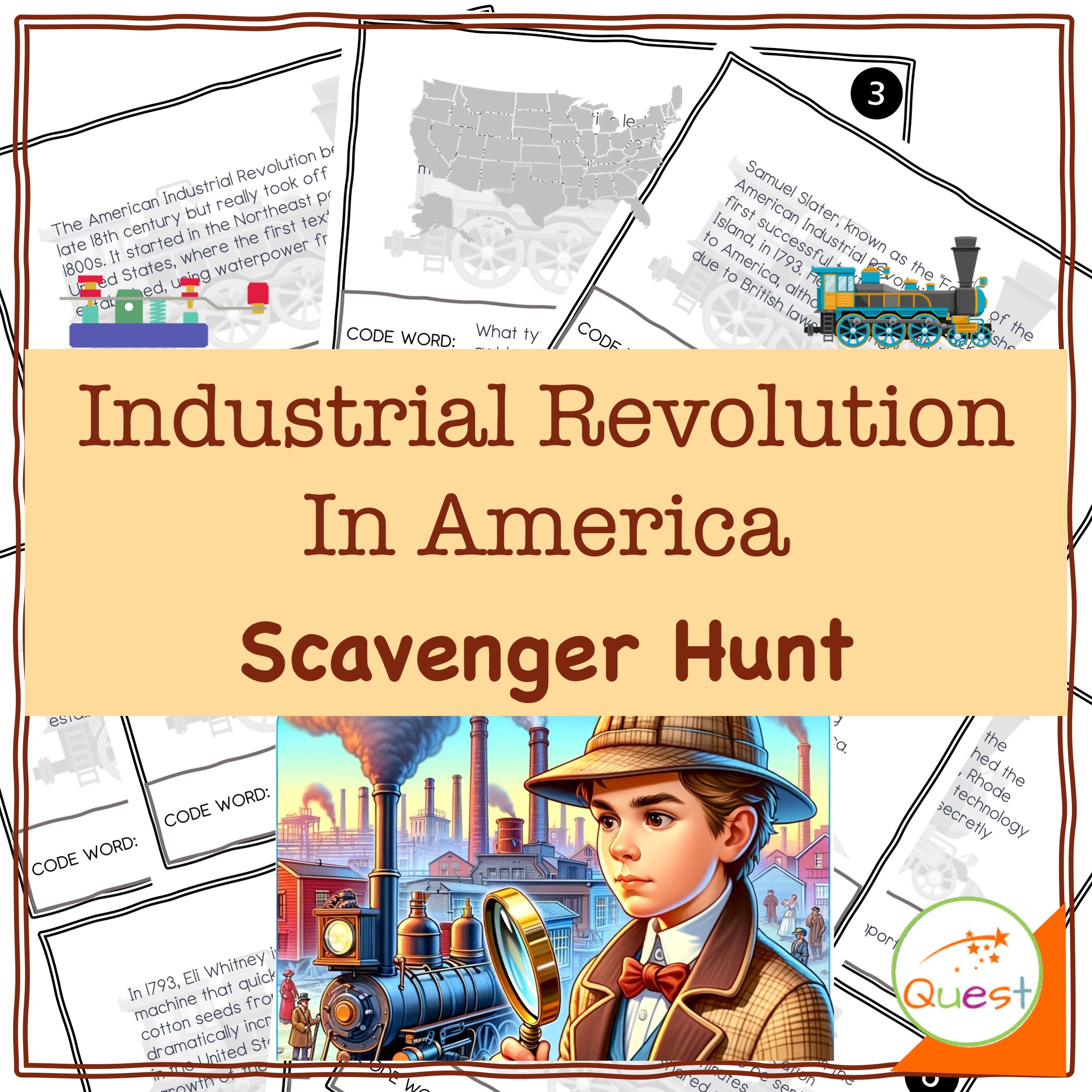 Industrial Revolution in America Scavenger Hunt – Quest Schooling