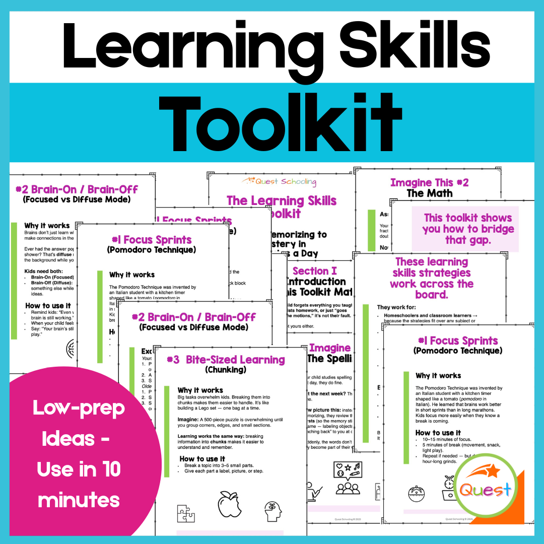 Learning Skills Toolkit | 10 Core Study Skills & Executive Functio ...